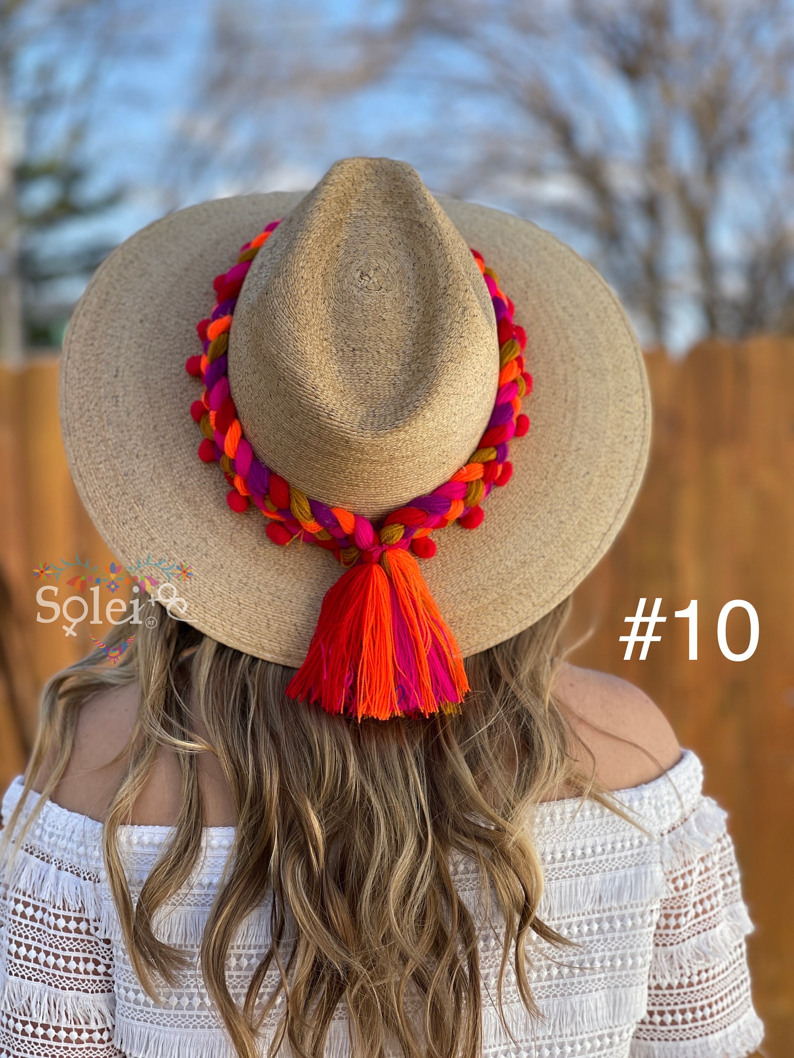 Mexican Artisanal Palm Hat. Mexican Hat With Pompoms. - Etsy