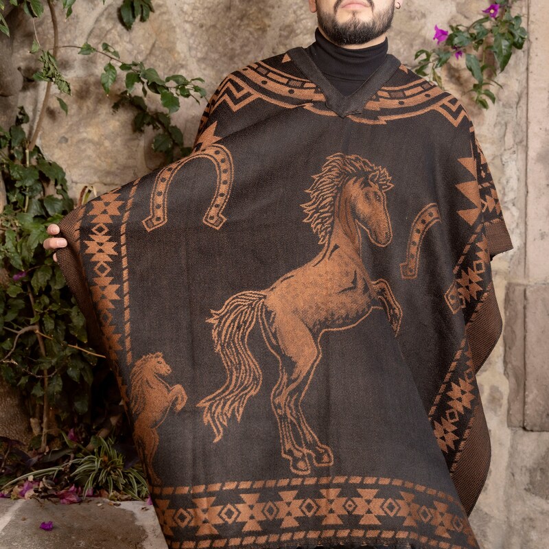 Western Poncho - Etsy