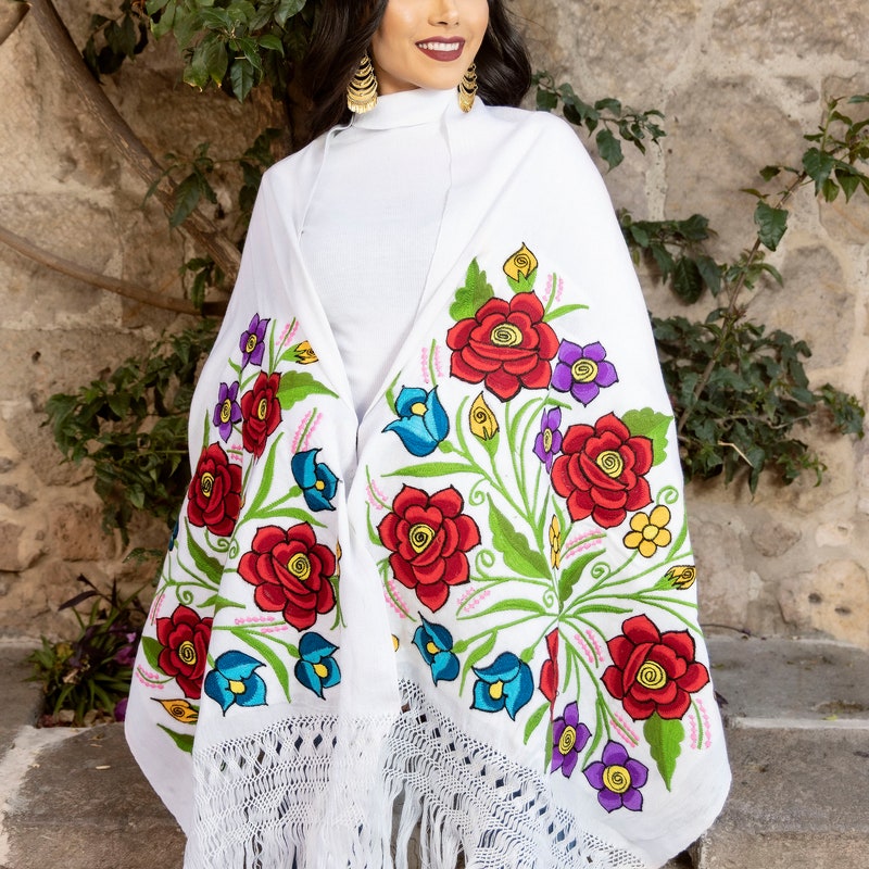 Mexican Shawl Embroider - Etsy