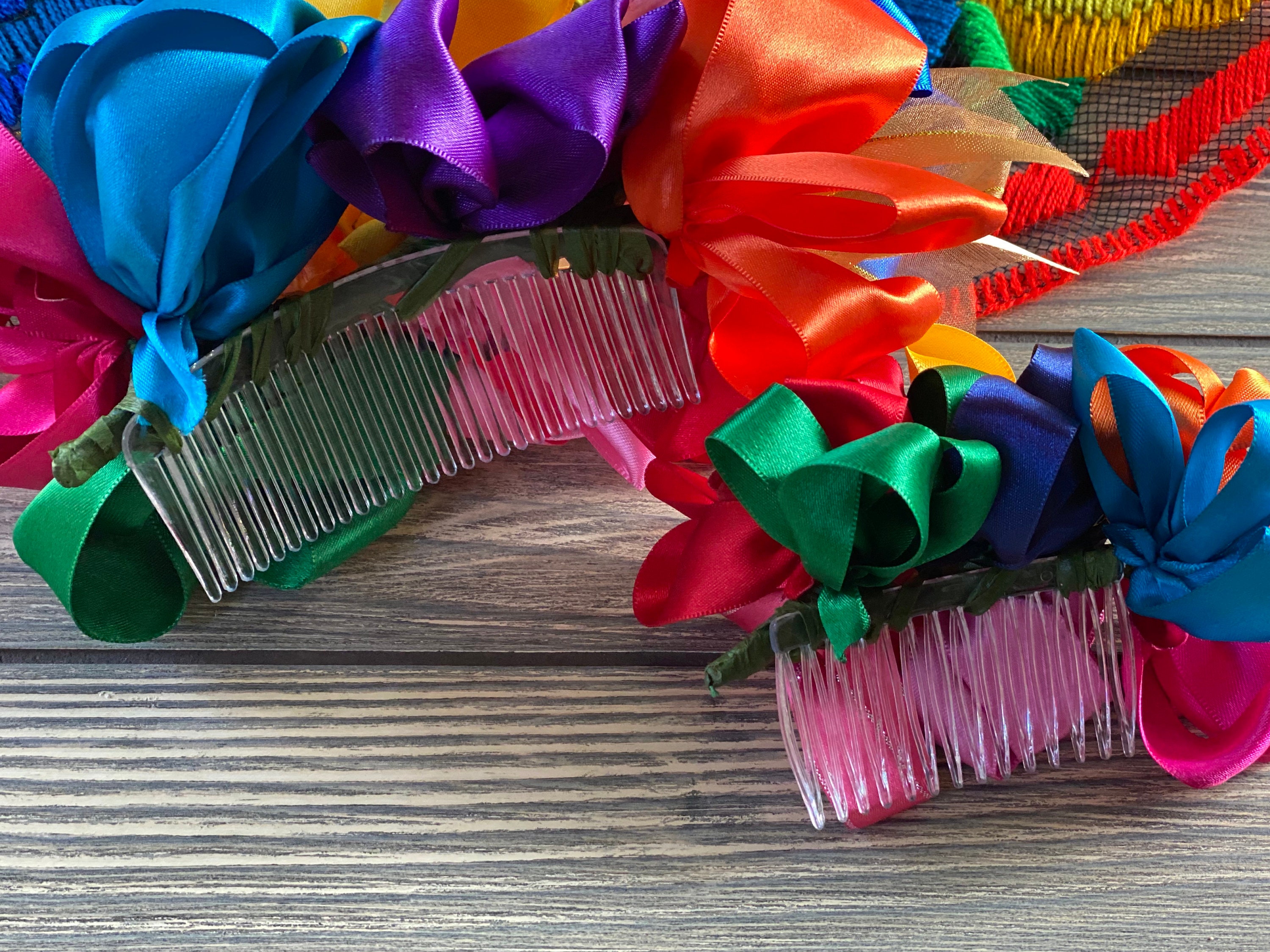 Peineta Tradicional Mexicano. Peineta Floral Artesanal. - Etsy México