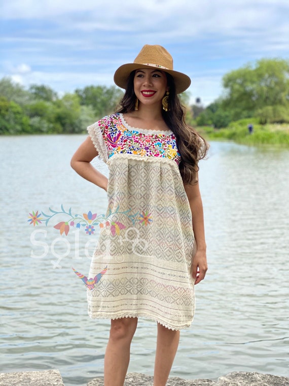 Embroidered Dress Made on a Loom. Hand Embroidered Dress. - Etsy