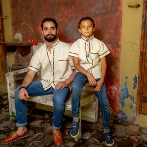 Boys Mexican Traditional Shirt. Guayabera for Boys. Boys Button up ...