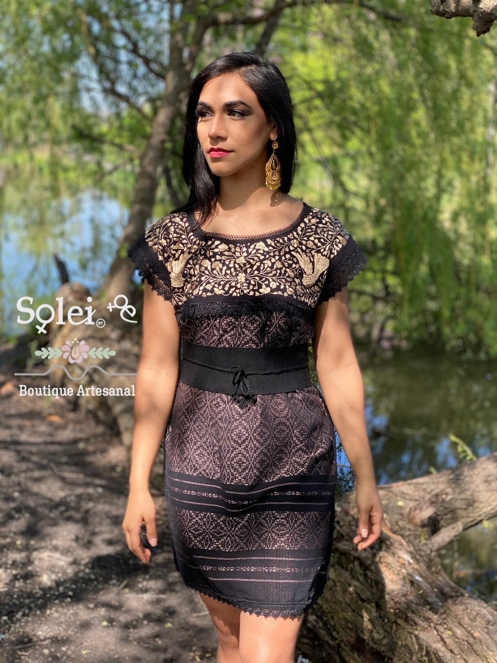 Embroidered Dress Made on a Loom. Hand Embroidered Dress. - Etsy