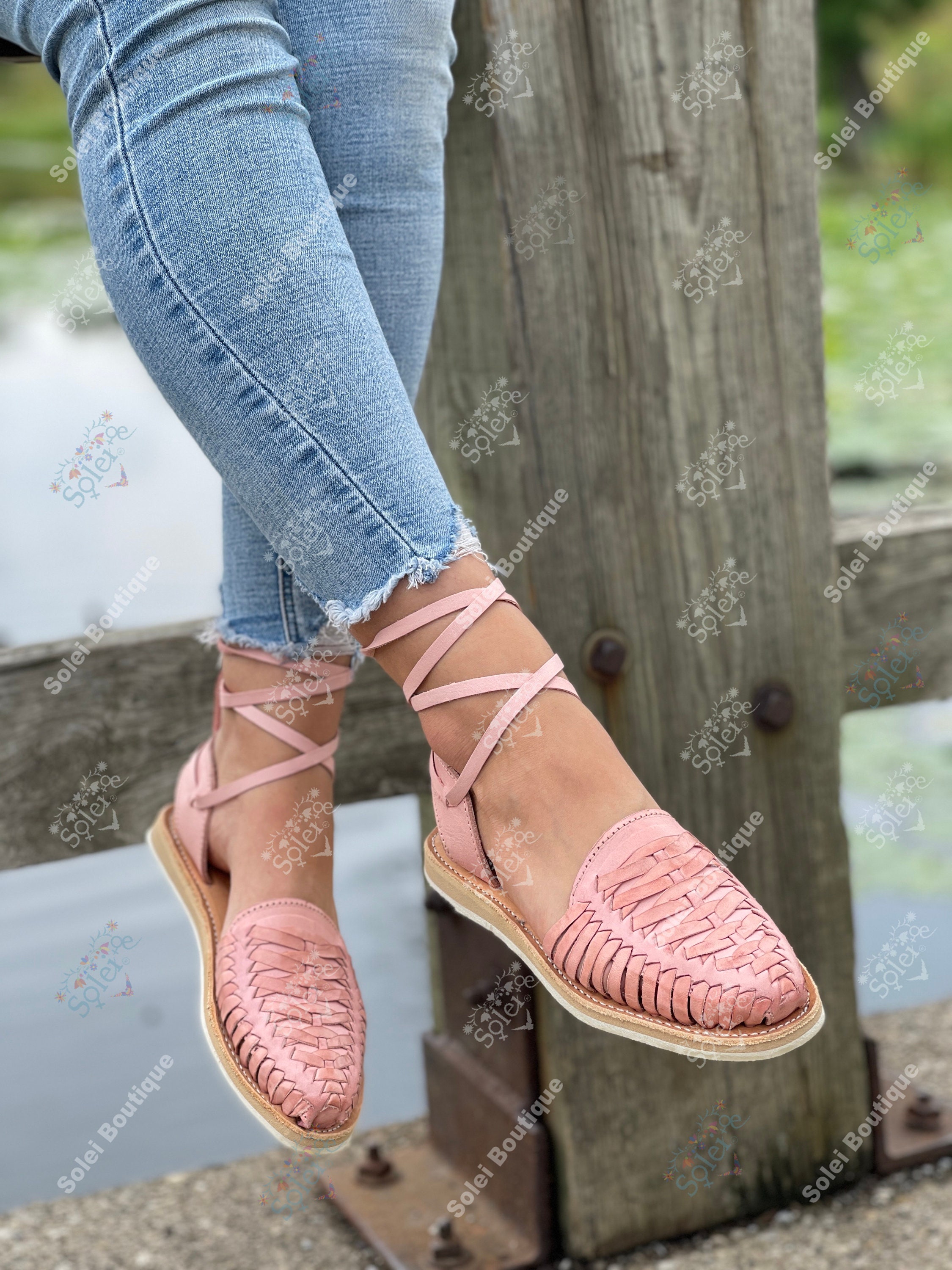 Lace up Mexican Sandals. All Sizes Boho-hippie Vintage. - Etsy