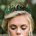 Emerald Green Crown Gold Emerald Crown Green Tiara Emerald Tiara ...