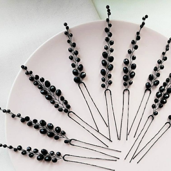 Beaded Hair Pins - Etsy