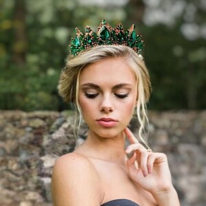 Emerald Green Crown Gold Emerald Crown Green Tiara Emerald Tiara ...