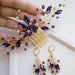 Dark Purple Hair Comb Purple Jewelry Set Amethyst Jewelry Set Purple ...