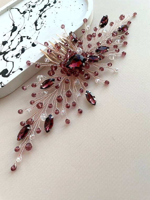 Jeweled hair combs store