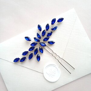 Blue Hair Pin Wedding Hair Pins Something Blue Hair Accessories Bridal ...