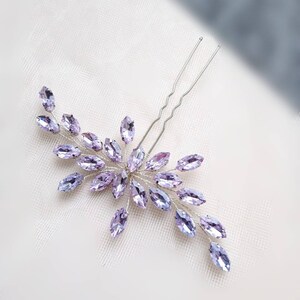 Purple Hair Pin Lavender Hair Pin Lavender Hair Comb Bridal Hair Piece ...