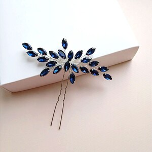 Blue Hair Pin Wedding Hair Pins Something Blue Hair Accessories Bridal ...