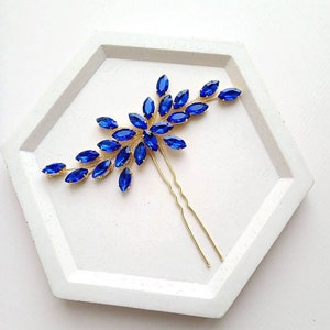 Navy Blue and Black Hair Pin Royal Blue Hair Pins Wedding Hair Pins ...