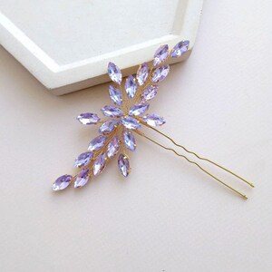 Purple Hair Pin Lavender Hair Pin Lavender Hair Comb Bridal Hair Piece ...