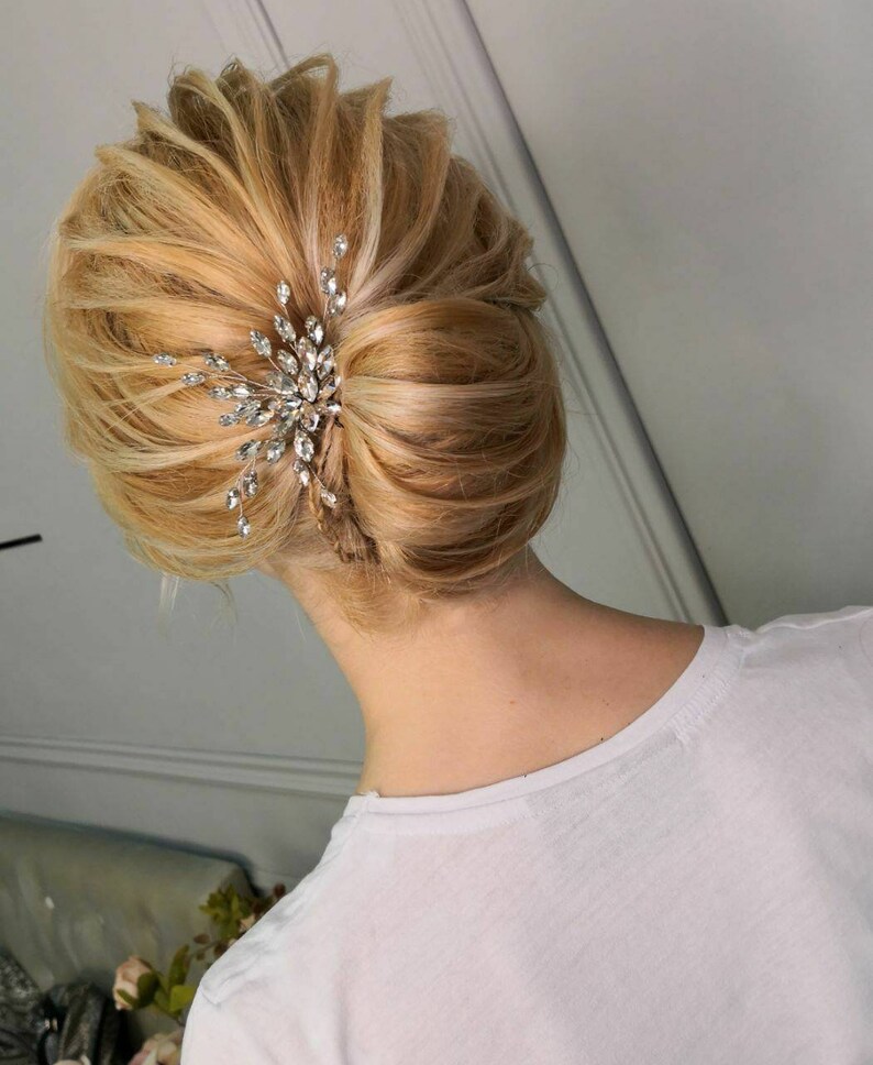 Small Comb Rhinestone Hair Comb French Twist Comb Crystal Hair - Etsy