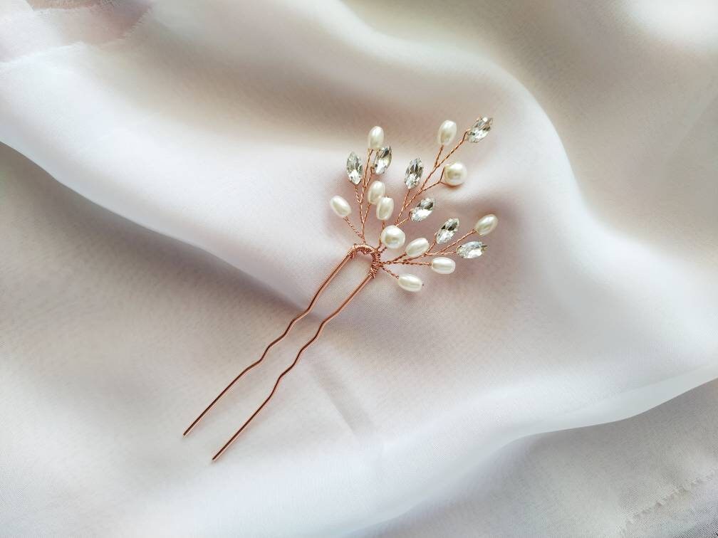 Pearl Hair Pins Bridal Hair Pins Hair Piece for Bride Wedding | Etsy