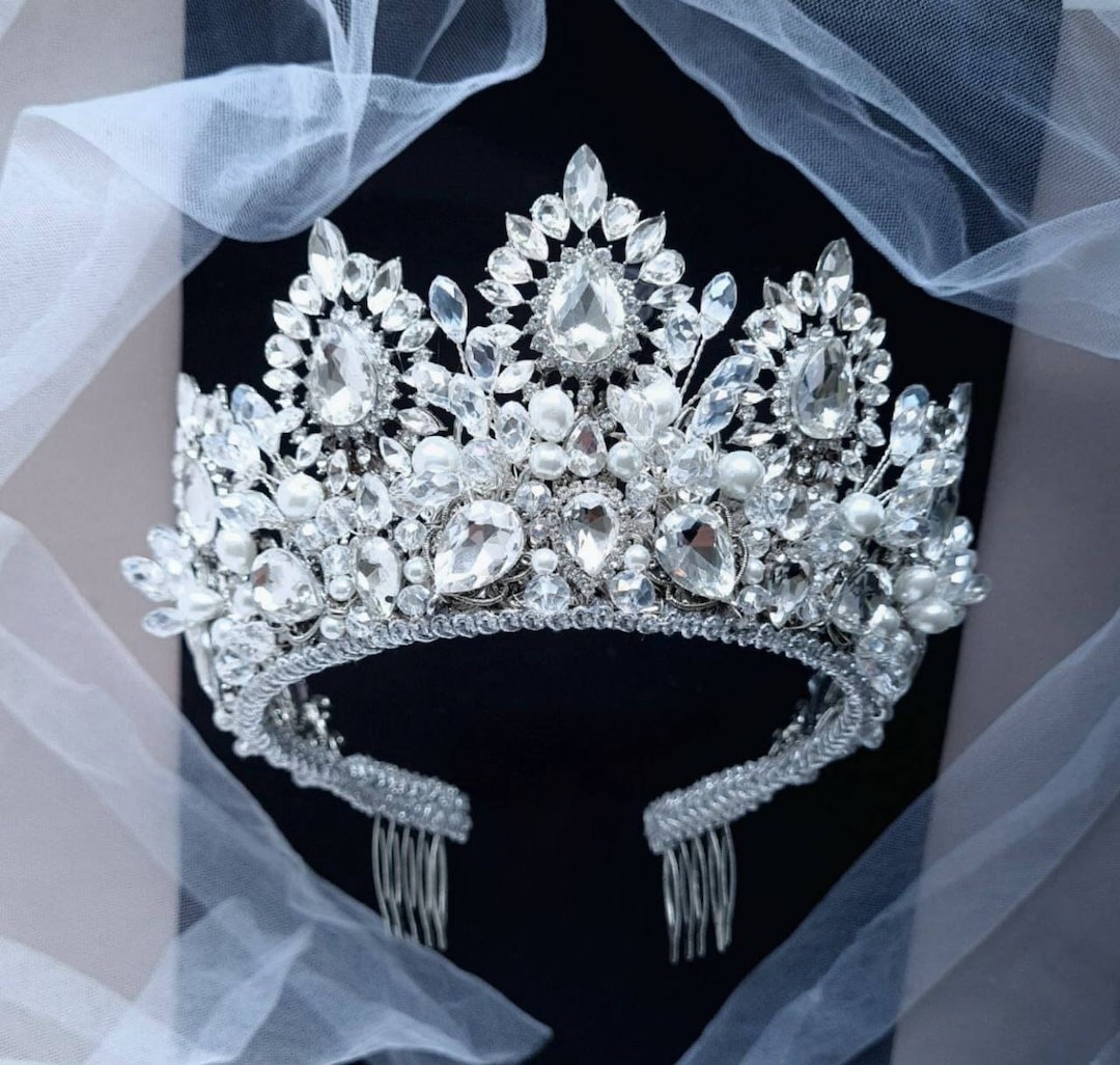 Bridal Tiara Bridal Headband Wedding Tiara Bridal Crown Crystal Crown ...