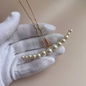 Simple Hair Pin for Bride Bridal Hair Pins Pearl Hair Pin Set Hair ...