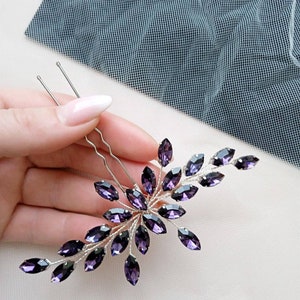 Purple Hair Pin Lavender Hair Pin Lavender Hair Comb Bridal Hair Piece ...