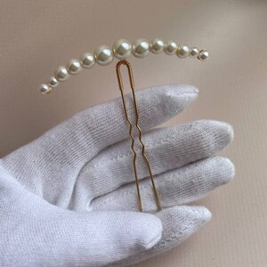 Simple Hair Pin for Bride Bridal Hair Pins Pearl Hair Pin Set Hair ...