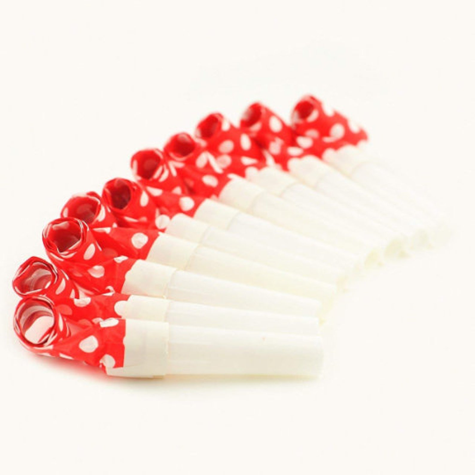 10 Pack of Multicoloured Party Blowers Dotted Party | Etsy