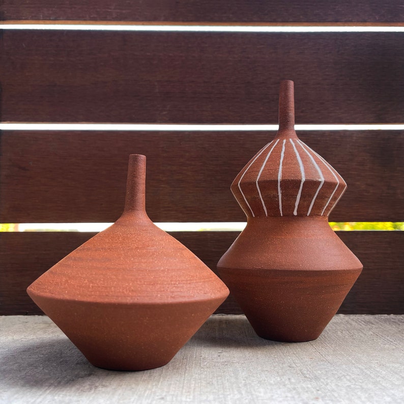 FREE Shippingmade to Order Handmade Ceramic Vase Set 5'' & 7-8'' Raw ...