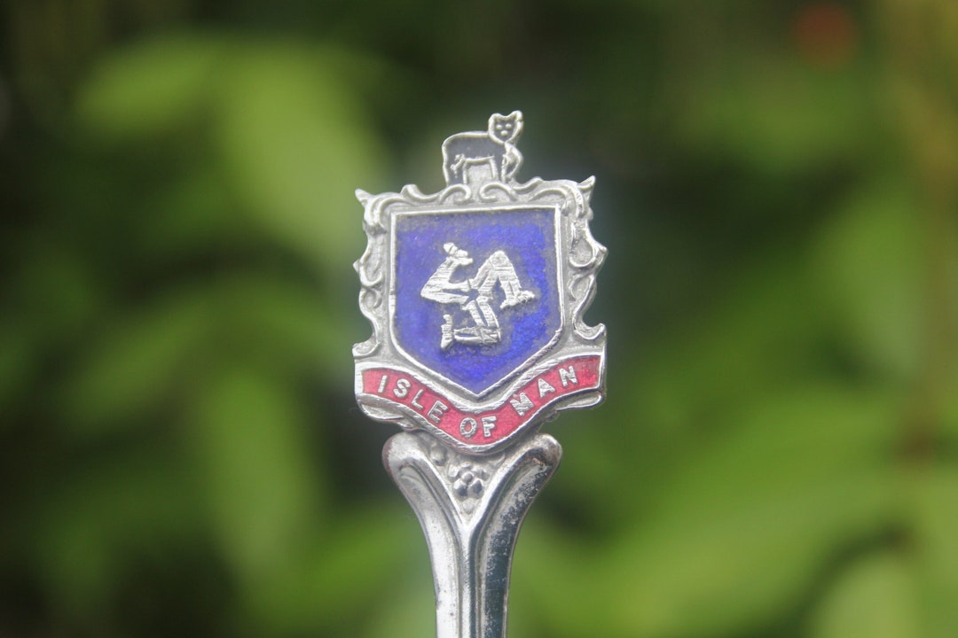 Vintage Spoon Isle of Man UK Souvenir Manx Cat . - Etsy