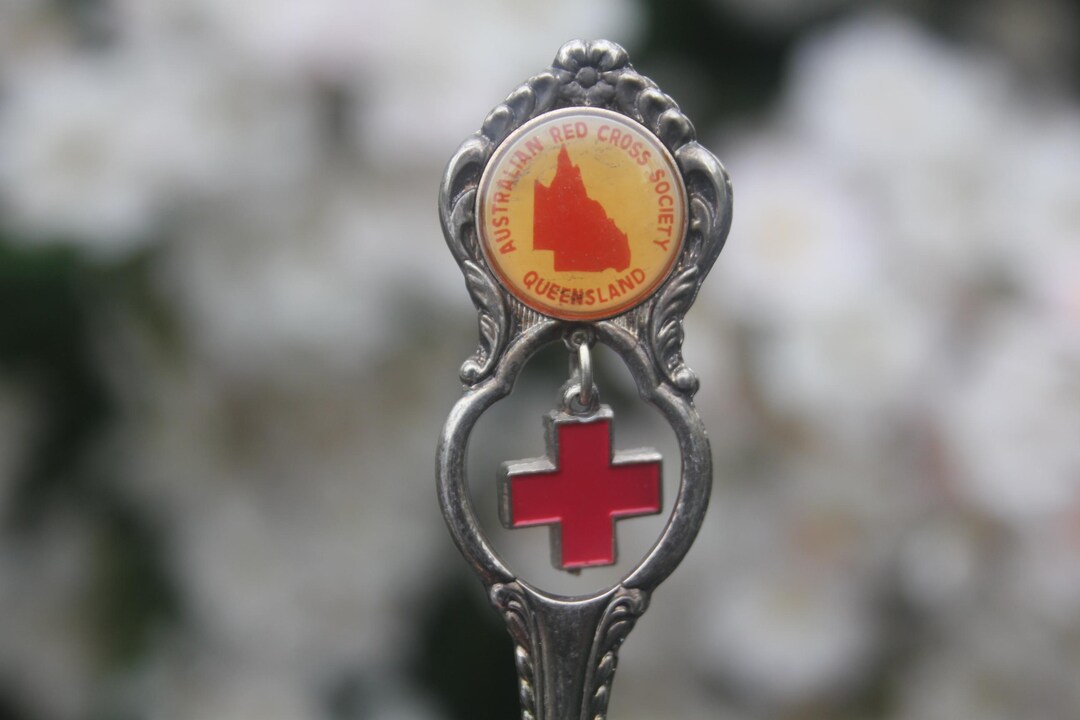 Vintage Spoon Australian Red Cross Queensland Australia Souvenir - Etsy