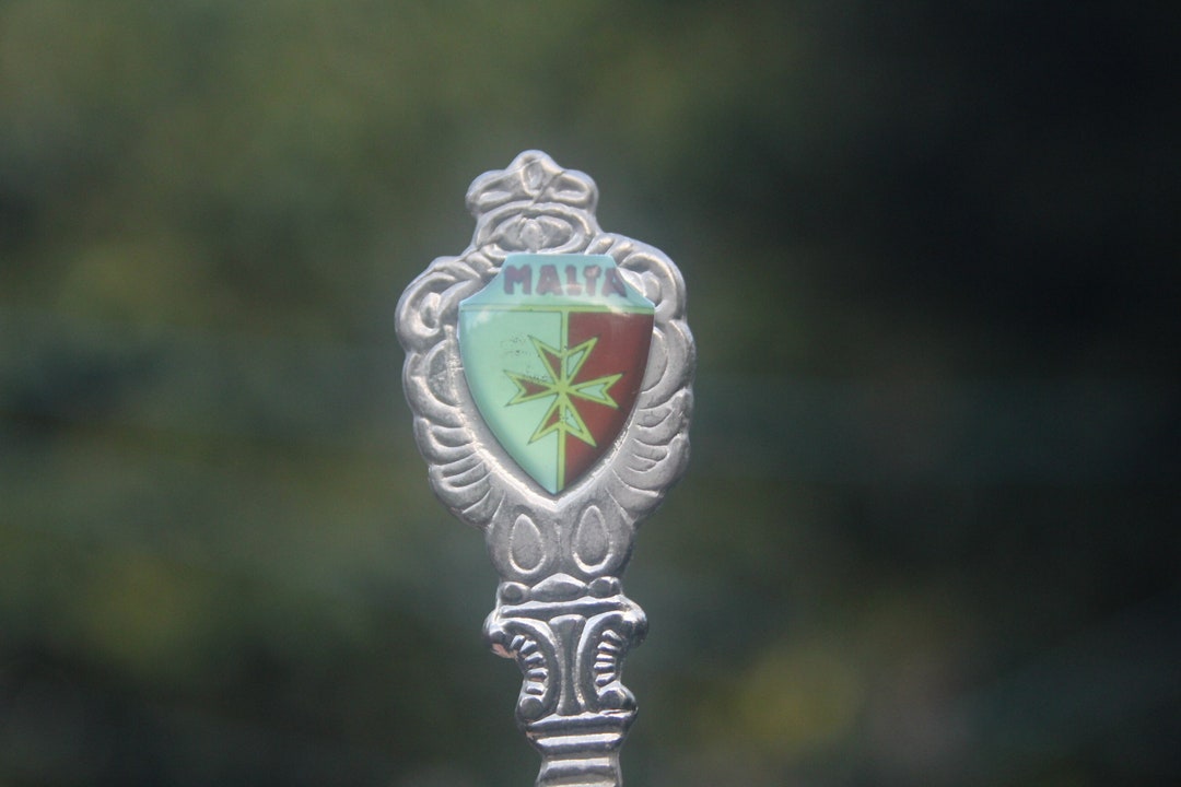 Vintage Spoon Malta Maltese Cross and Malta Bus Souvenir - Etsy