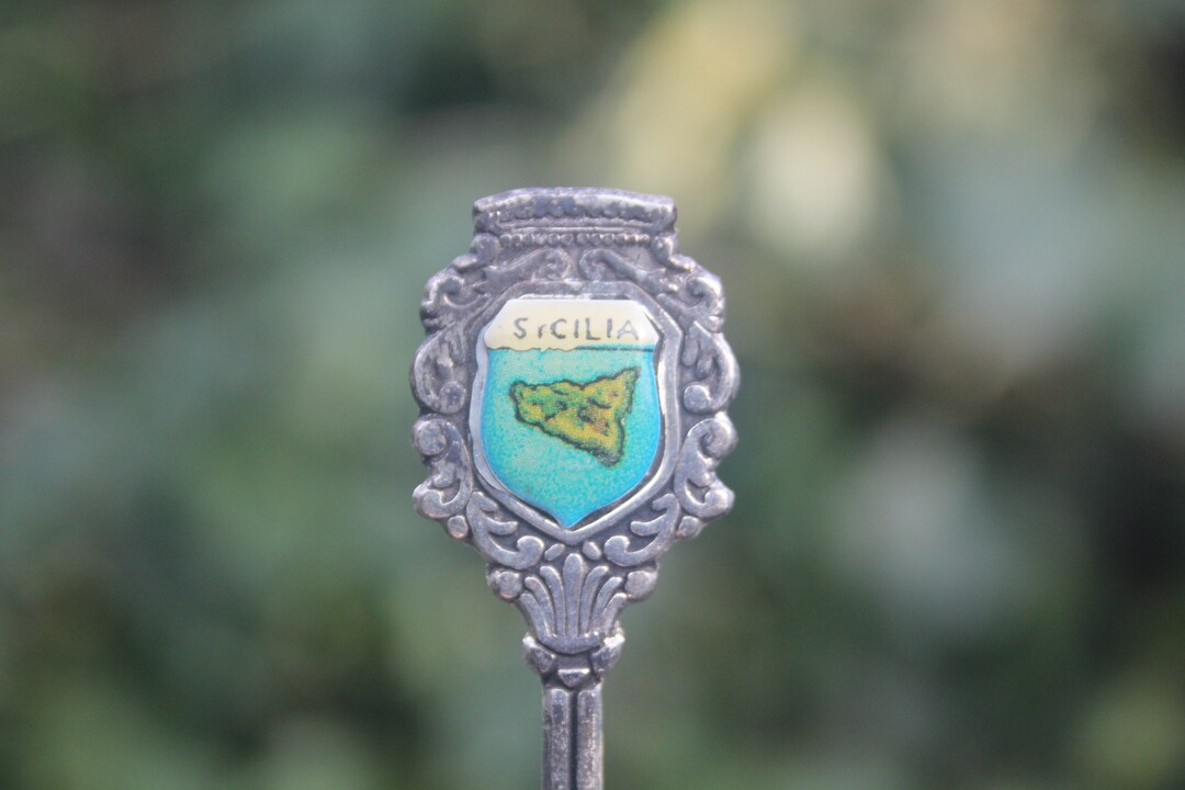 Vintage Spoon Sicily Italy Italian Souvenir Collectable Spoon . - Etsy