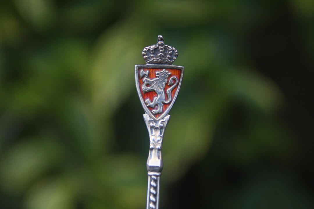 Vintage 925 Solid Silver Spoon Norway Lion Norwegian Souvenir - Etsy