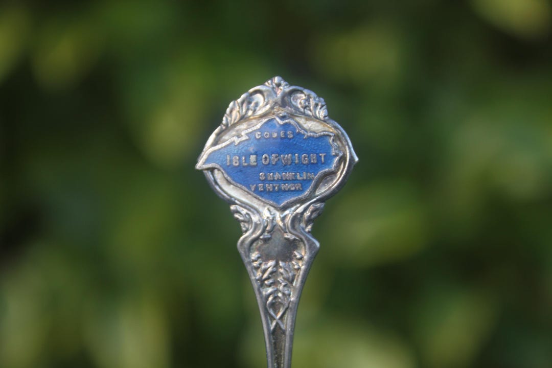 Vintage Spoon Isle of Wight Map UK Souvenir Gift - Etsy