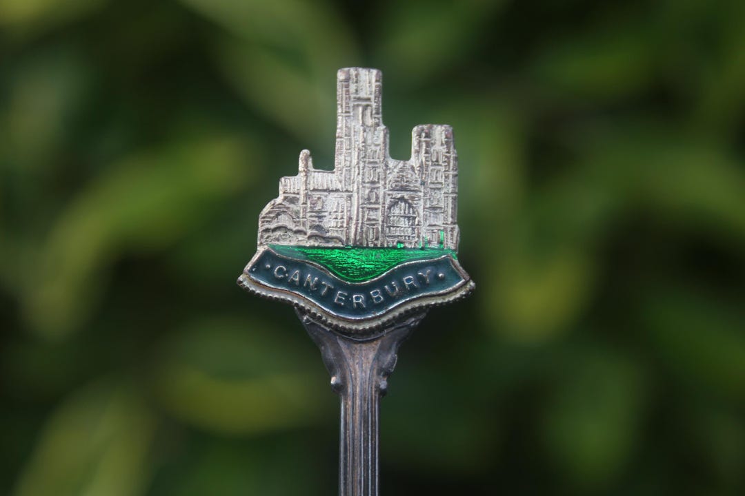Vintage Spoon Canterbury Cathedral Kent UK Souvenir - Etsy