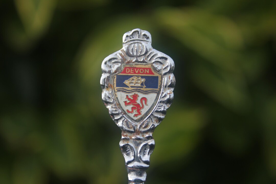 Vintage Spoon Devon Crest England Souvenir - Etsy
