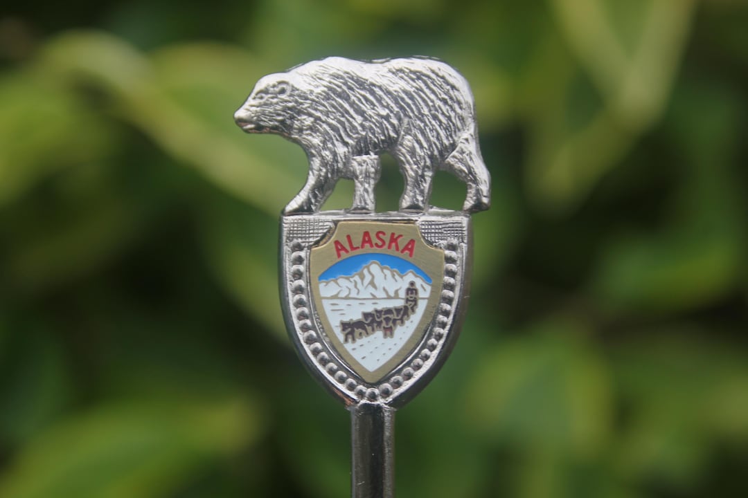 Vintage Spoon Alaska Alaskan Bear USA American Souvenir - Etsy