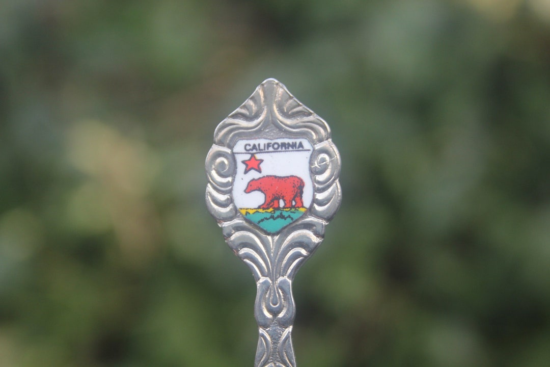 Vintage Spoon California Flag USA American Bear Gift . - Etsy