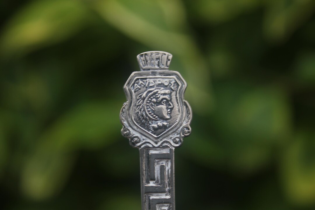Vintage Spoon Greece Statue Greek God Souvenir - Etsy