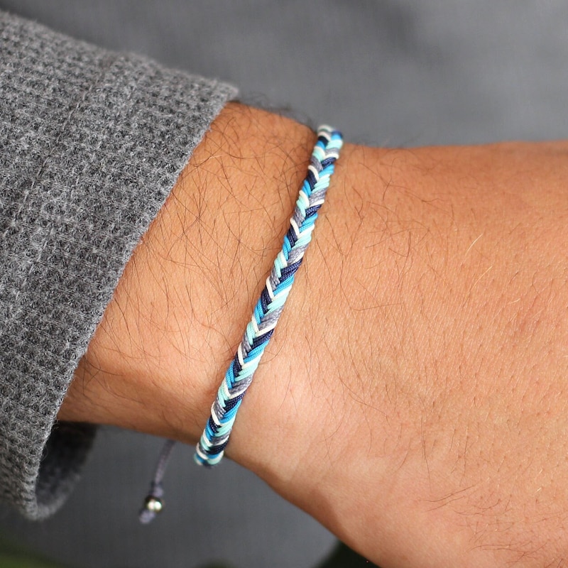 Ocean Blue Bracelet for Men - Etsy