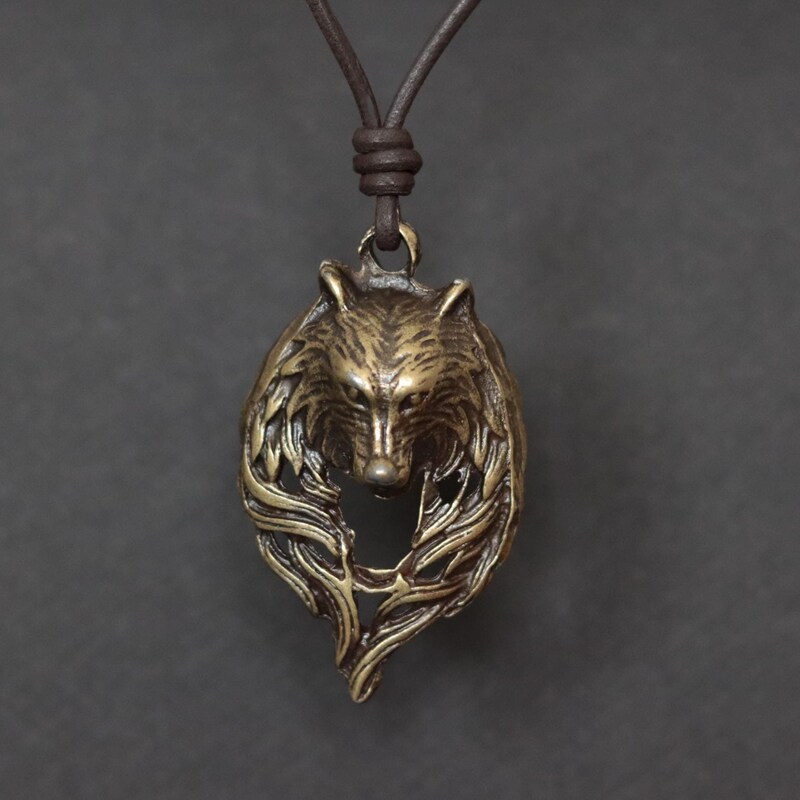 Wolf Necklace for Men - Etsy