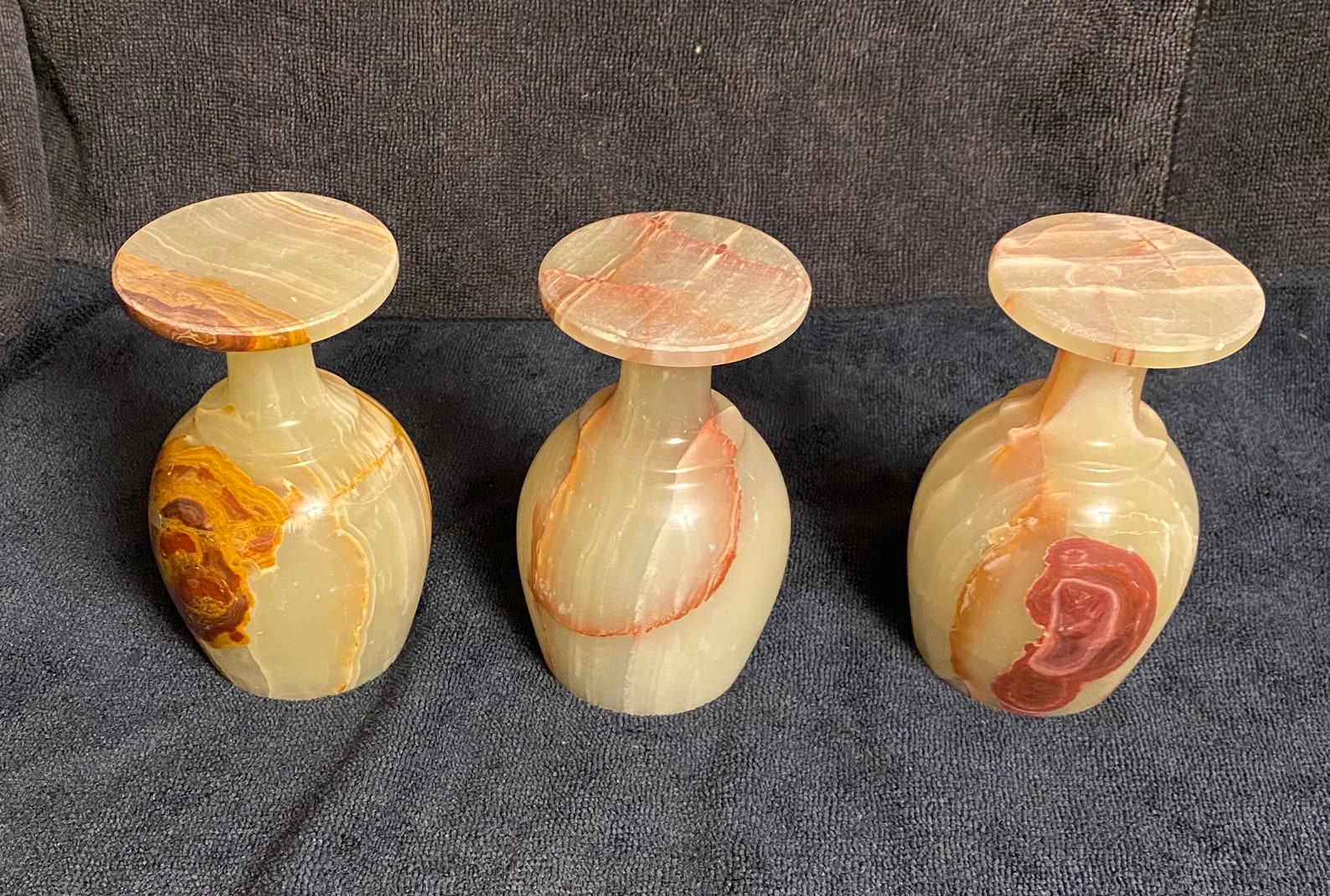 Onyx Goblets / Marble Stone Goblets - Etsy