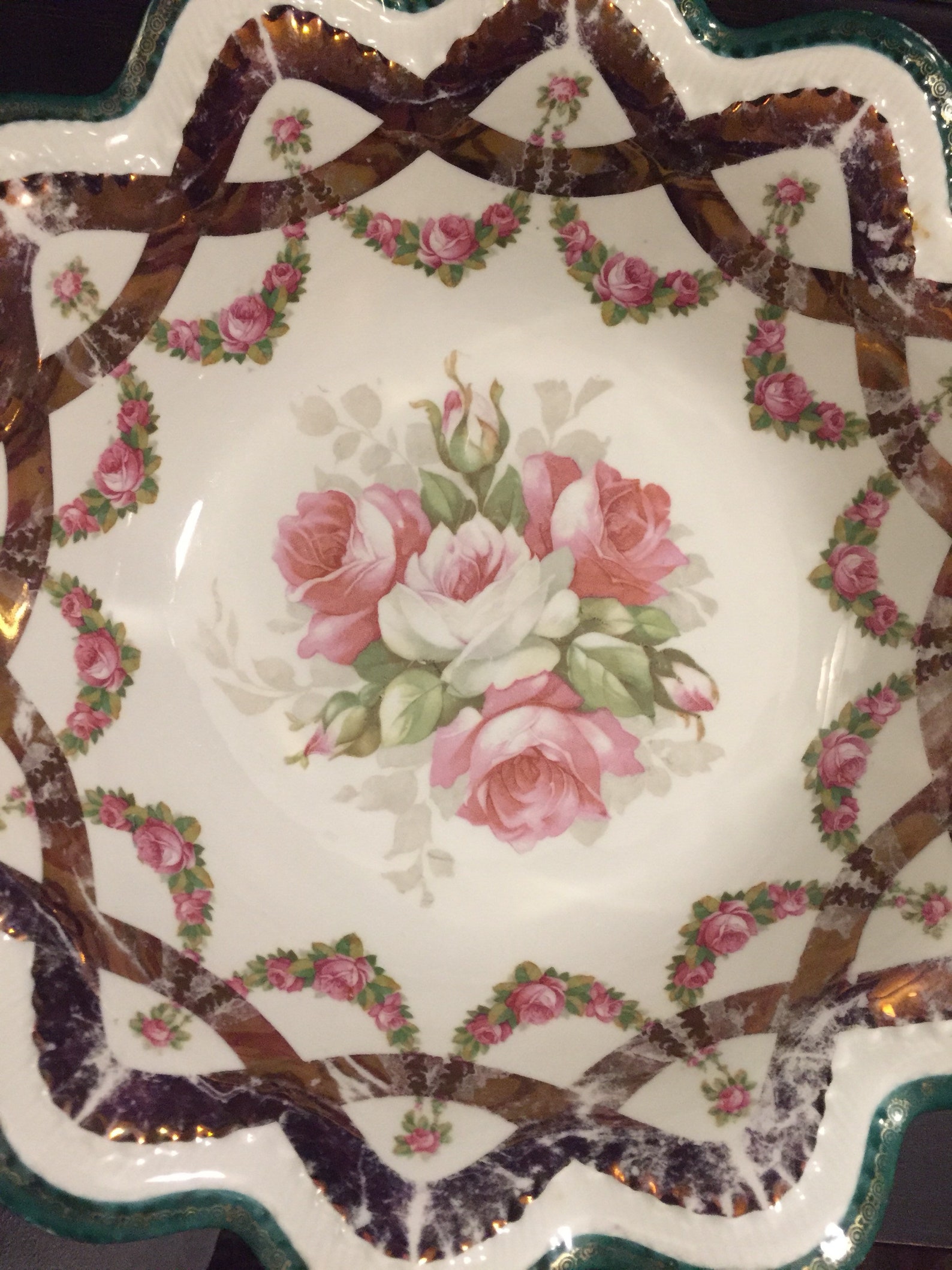 Porcelain Floral MZ Austrian Bowl - Etsy