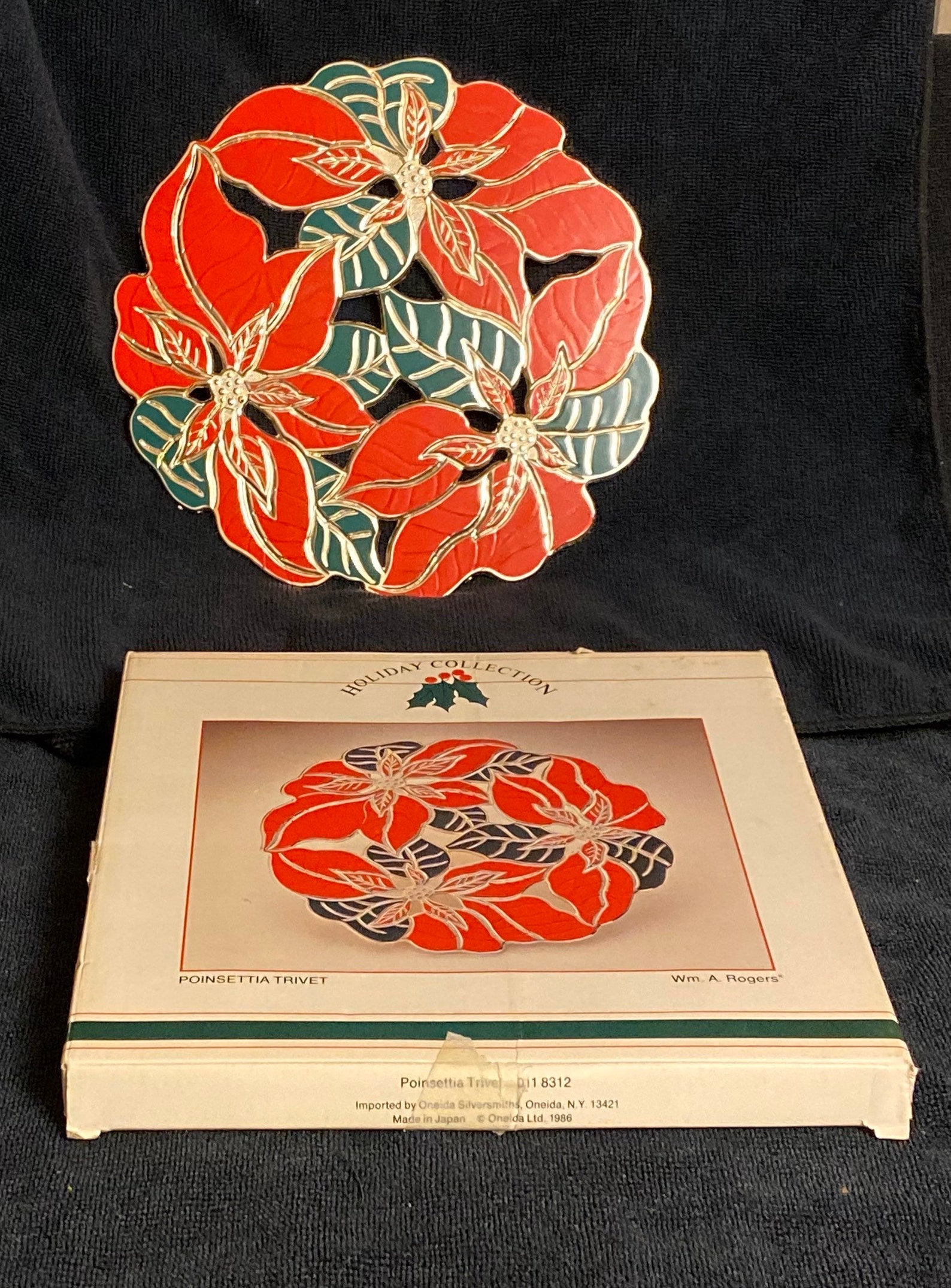 Oneida Ltd Poinesttia Trivet Hot Plate - Etsy