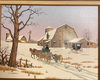 C Carson Painting - Etsy