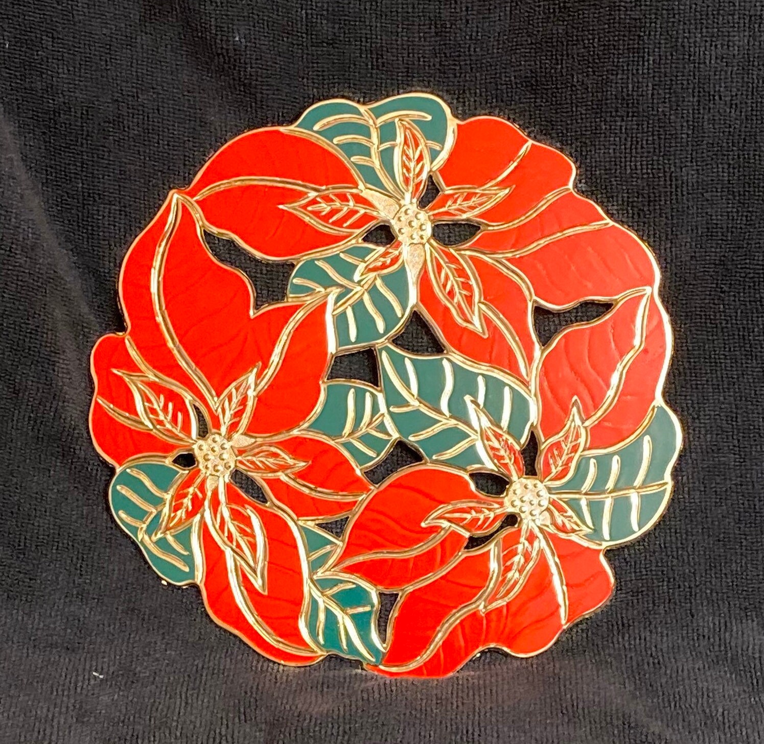 Oneida Ltd Poinesttia Trivet Hot Plate - Etsy