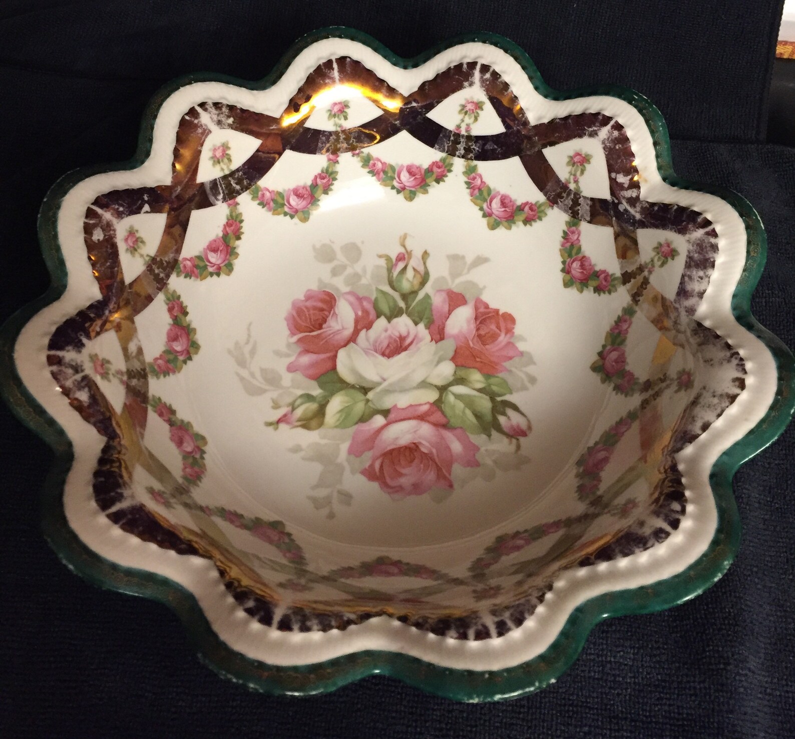 Porcelain Floral MZ Austrian Bowl - Etsy