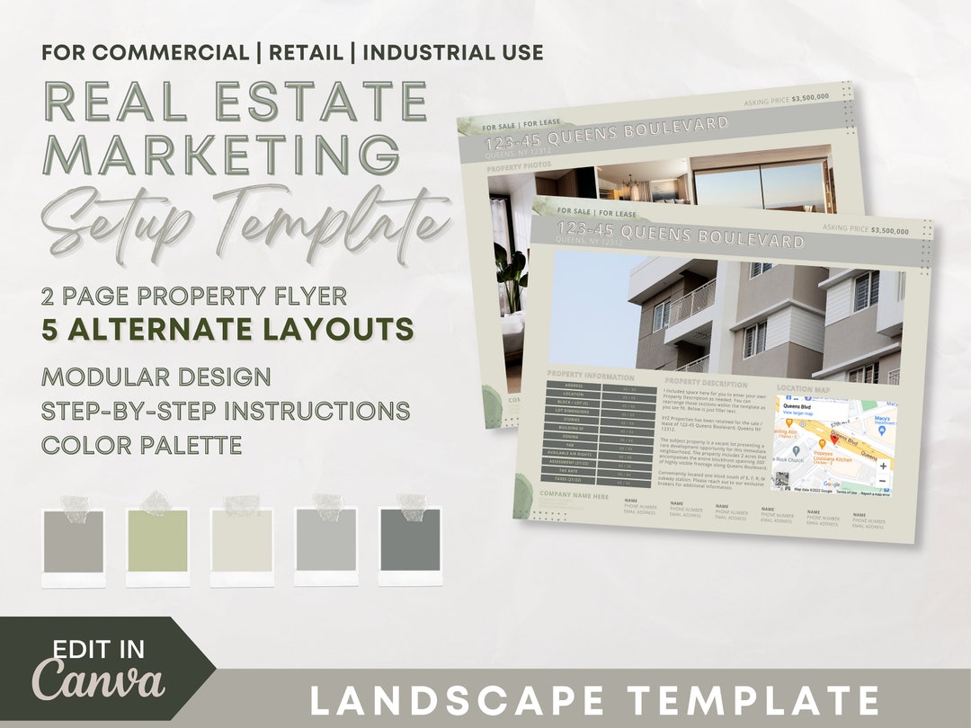Landscape Commercial Real Estate Setup Template | Canva Digital ...