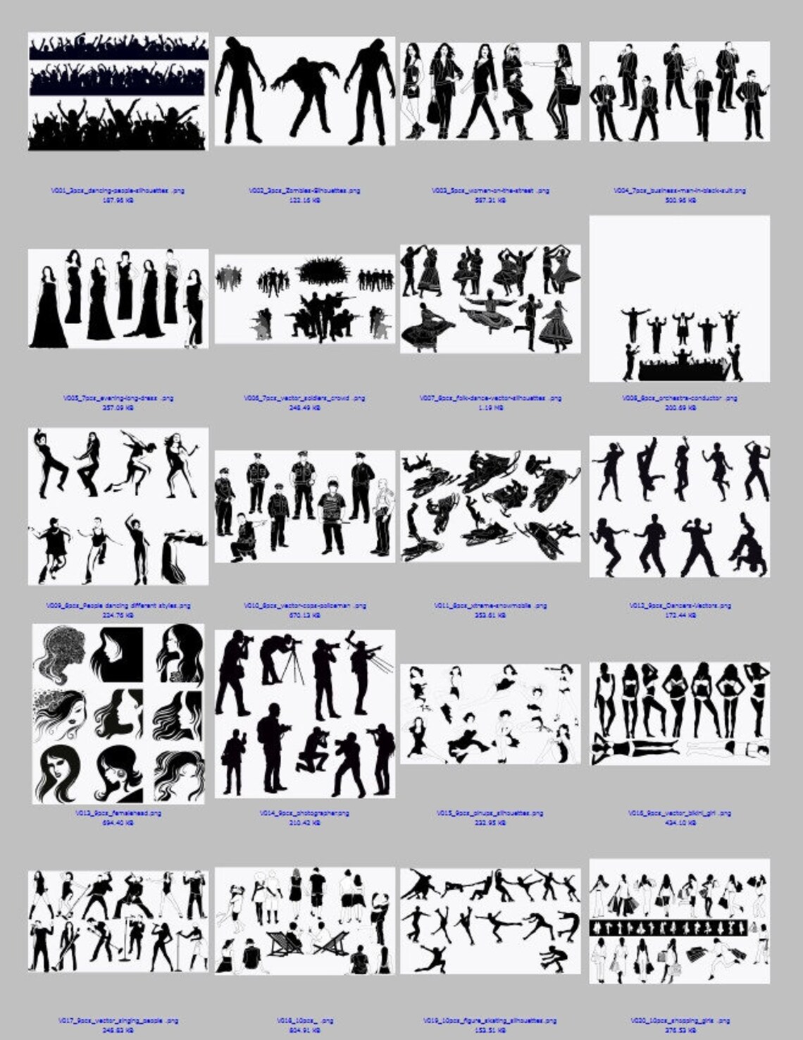 6200 Human Figure Silhouettes Mega Bundle Woman Man People - Etsy