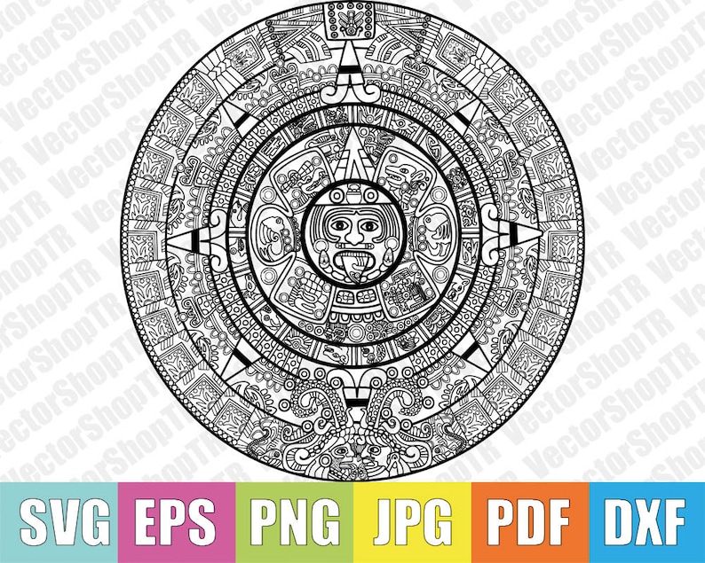Maya Mandala Svg Files, Png Files, Eps Files, Pdf Files, Svg File for ...