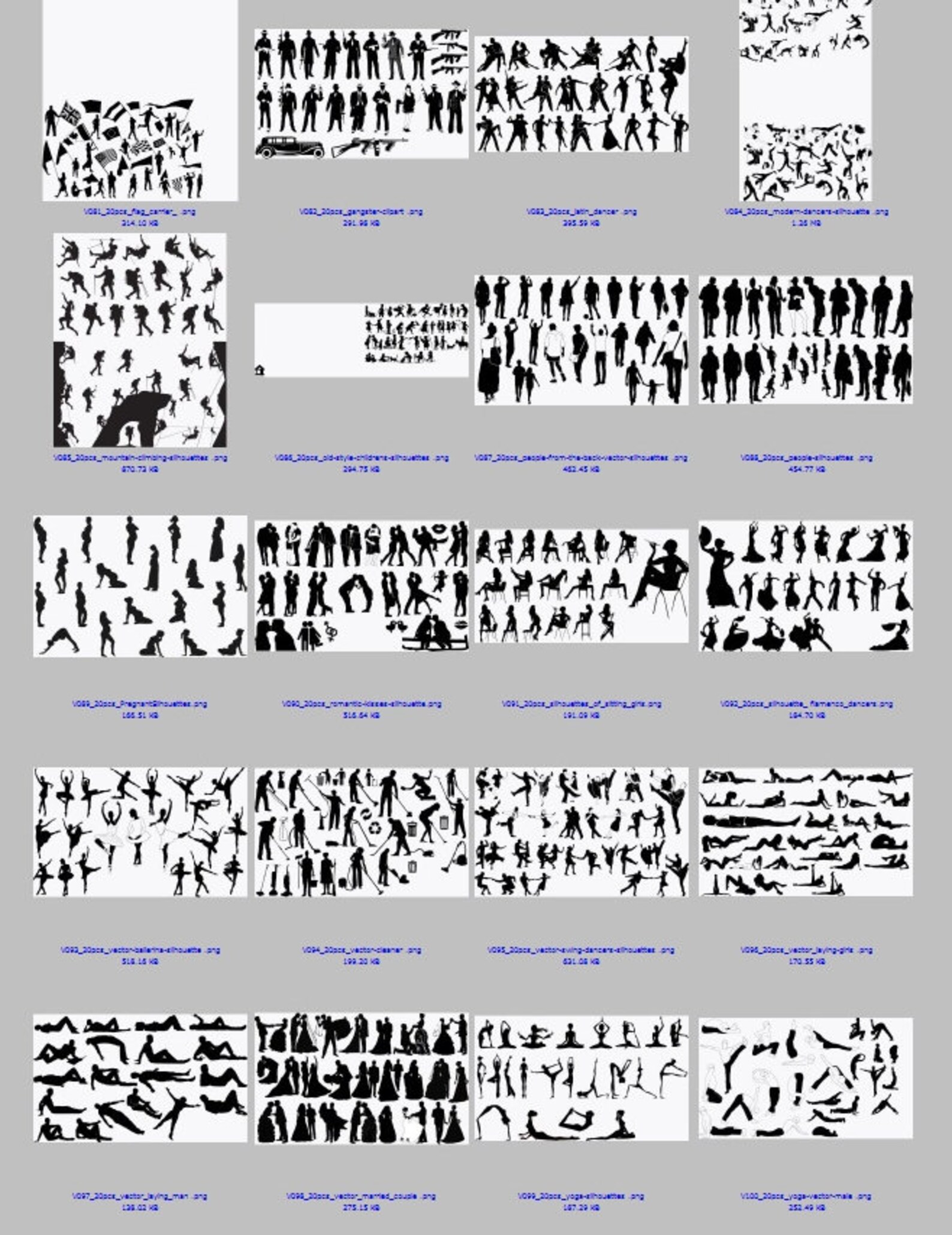 6200 Human Figure Silhouettes Mega Bundle Woman Man People - Etsy