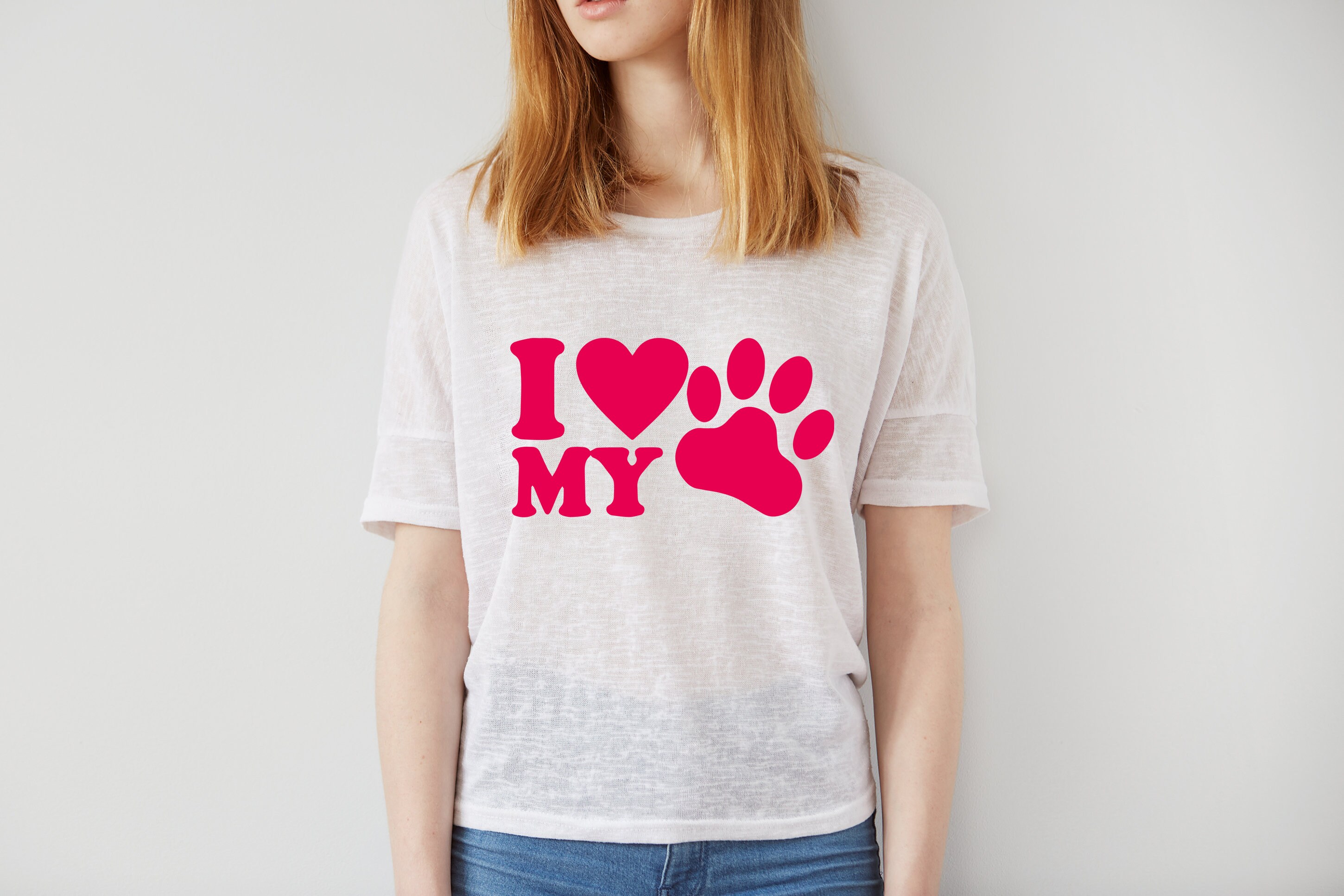 I Love My Paw Svg, Svg Files, Png Files, Eps Files, Pdf Files, Svg File ...